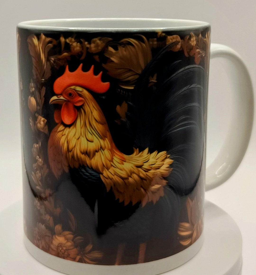 Fine Rooster, Mug With Fine Rooster, Coffee Mug, Gift Mug for Dad, Mug ...