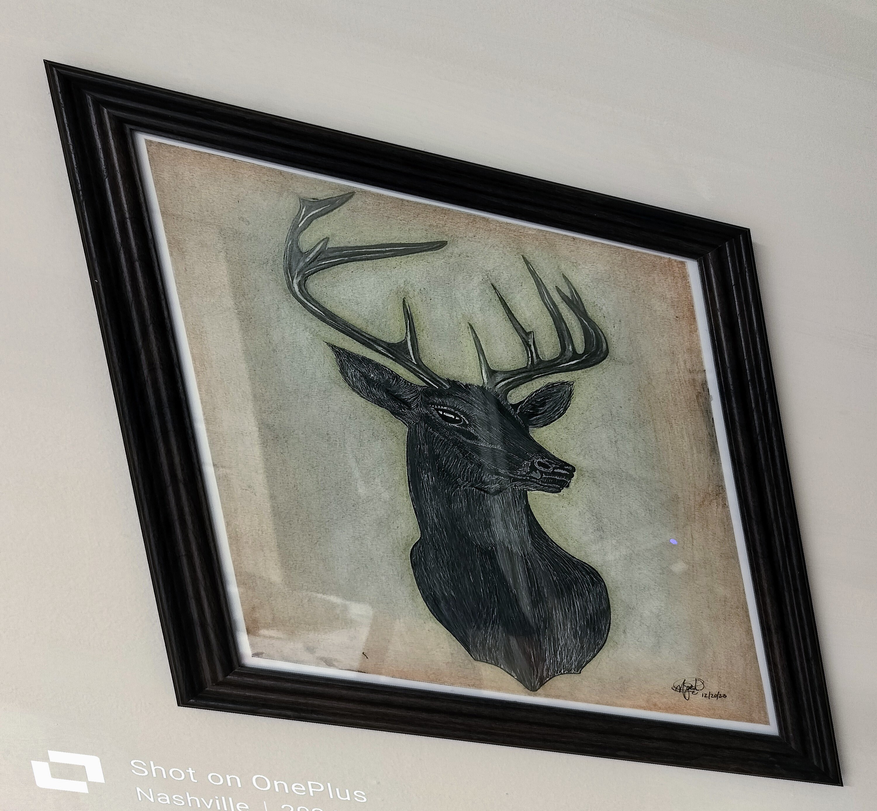 Painting of the Deer, Drawing of a Deer, the Sad Deer, Nature Painting ...