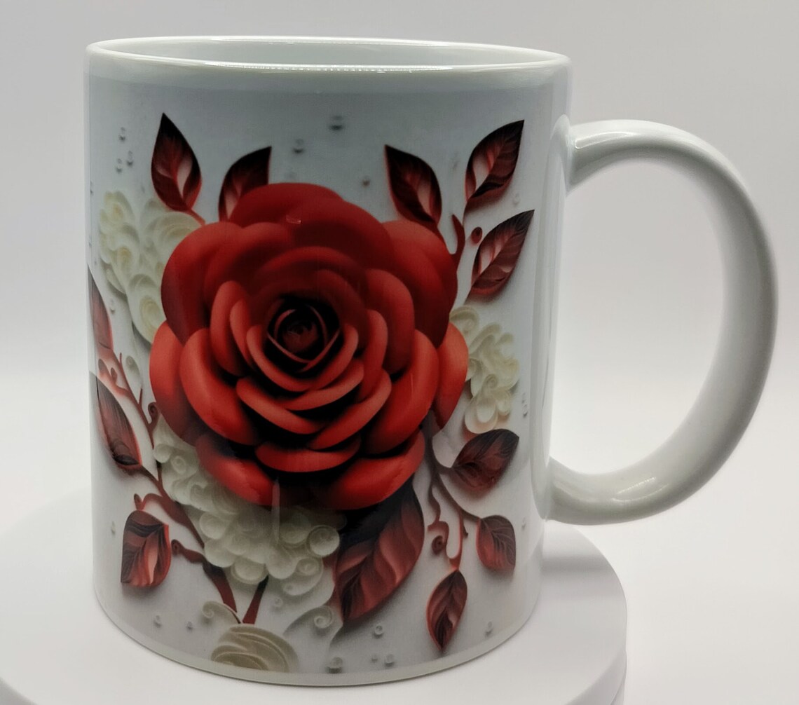 Personalized 3d Mug, 3d Design, Handmade Mug, Gift Mug, Coffee Mug ...