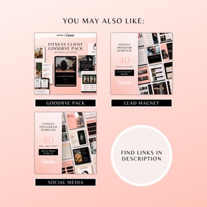 Fitness & Nutrition Client Welcome Pack Template | Fitness Client ...