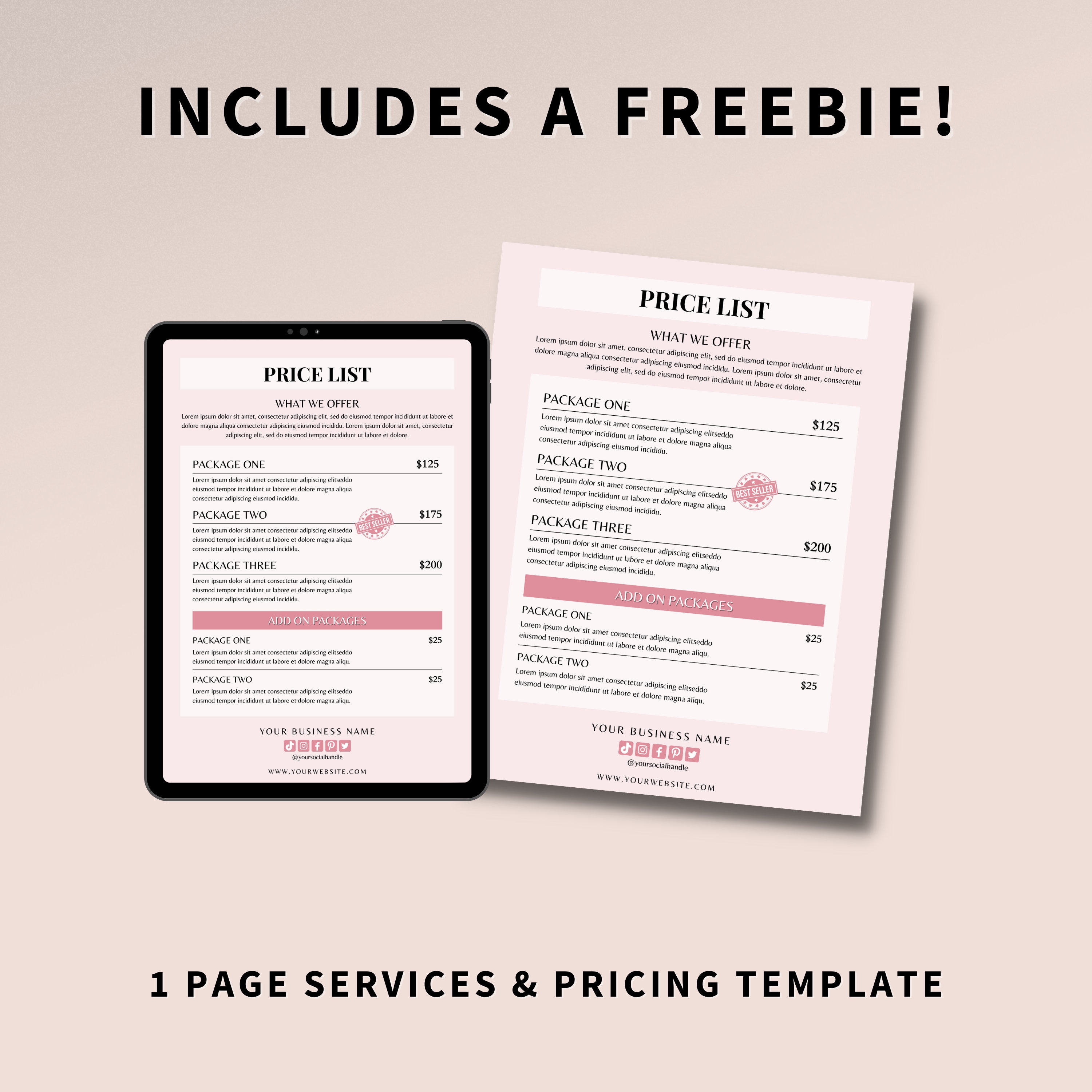 Services & Pricing Portfolio Template Guide Template for Designer ...