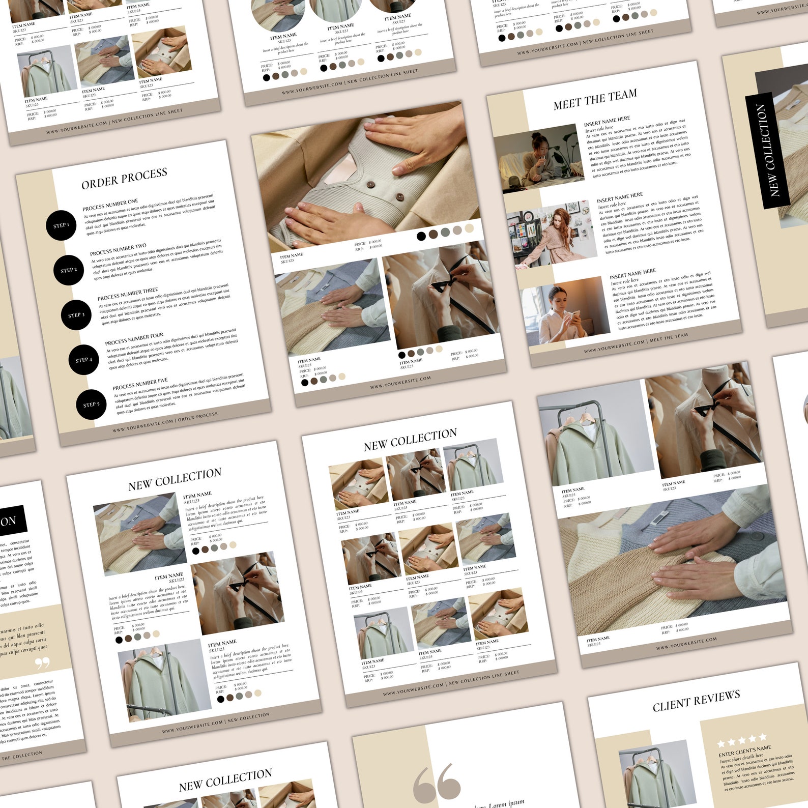 Wholesale Guide Template | Line Sheet Template for Wholesale ...