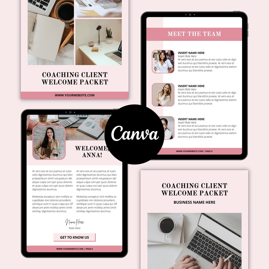Coaching Client Welcome Packet Template | Coaching Client Onboarding ...