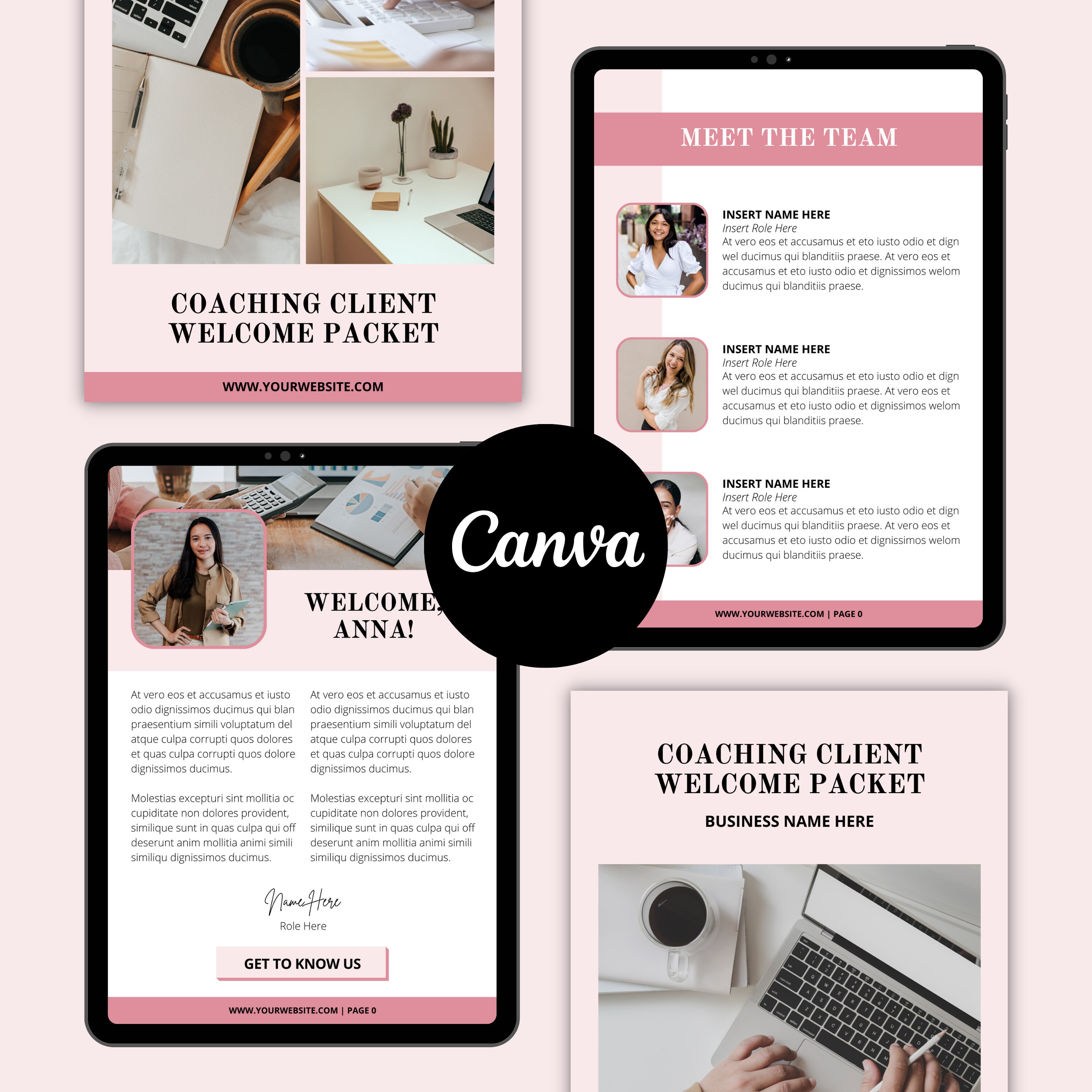 Coaching Client Welcome Packet Template | Coaching Client Onboarding ...
