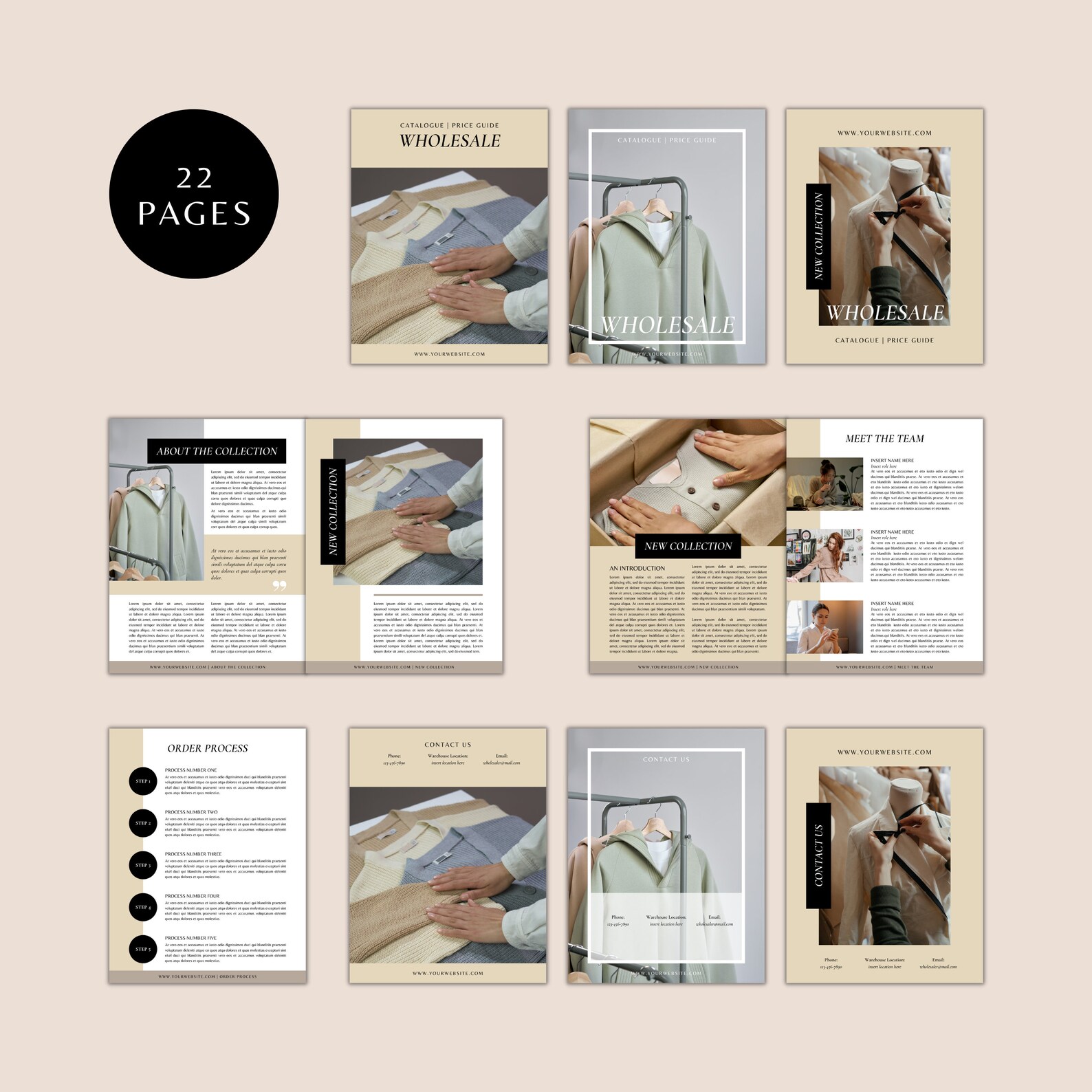 Wholesale Guide Template | Line Sheet Template for Wholesale ...