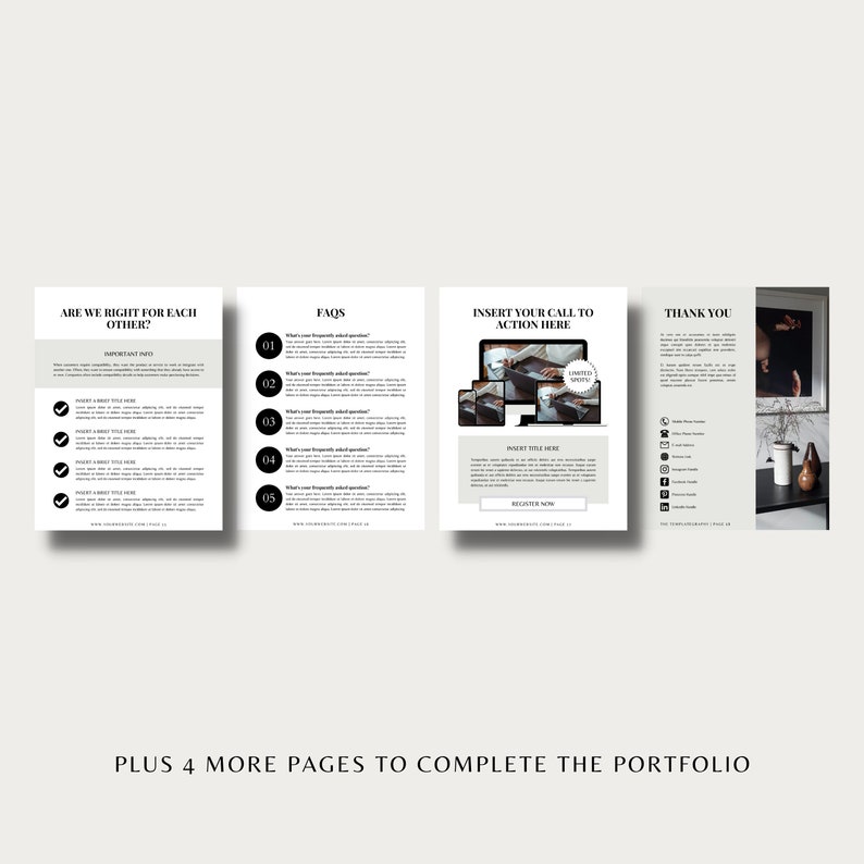 Services and Pricing Guide Template | Services & Pricing Portfolio ...