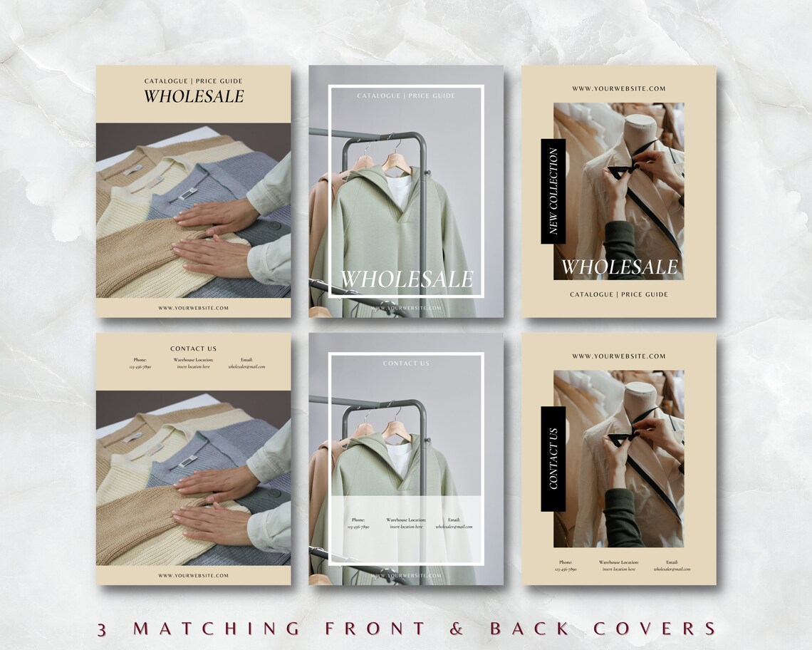 Wholesale Guide Template Line Sheet Canva Template for | Etsy