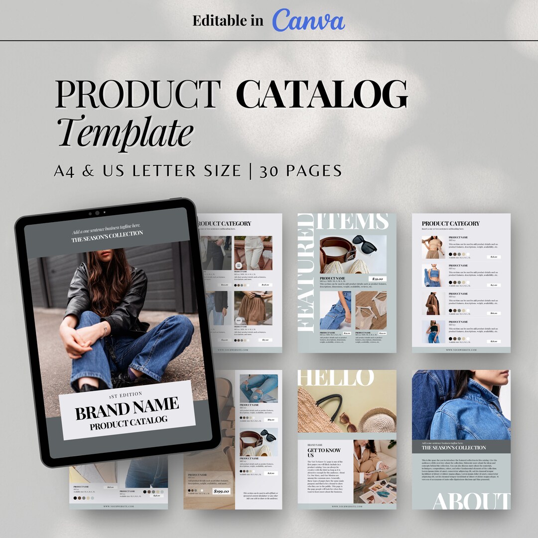 Product Catalog Template | Ebook Catalog Template | Fashion Catalog ...