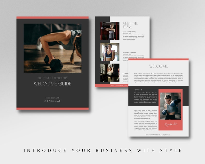 Fitness & Nutrition Client Welcome Pack Template Client - Etsy