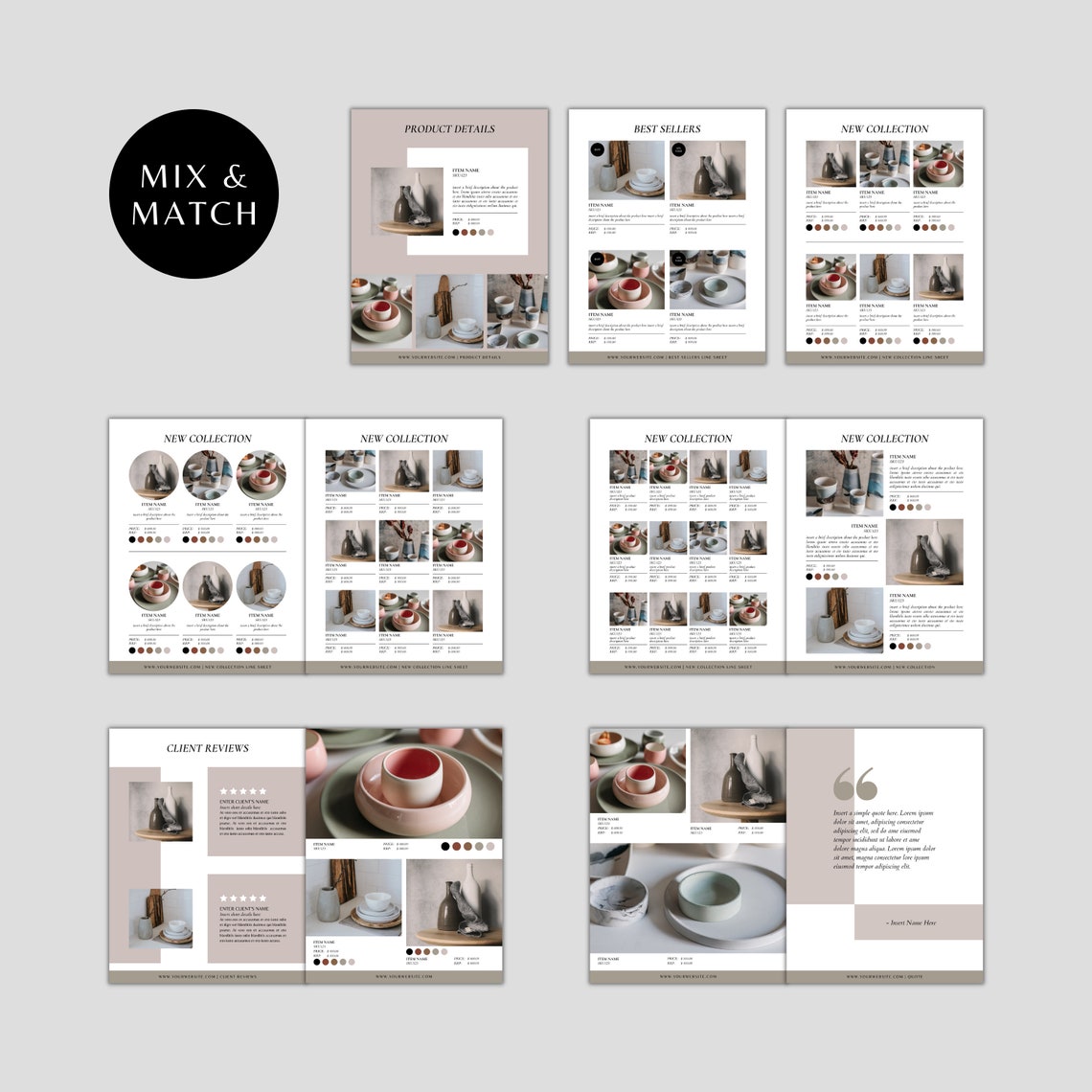 Wholesale Guide Template Line Sheet Template for Wholesale Wholesale ...