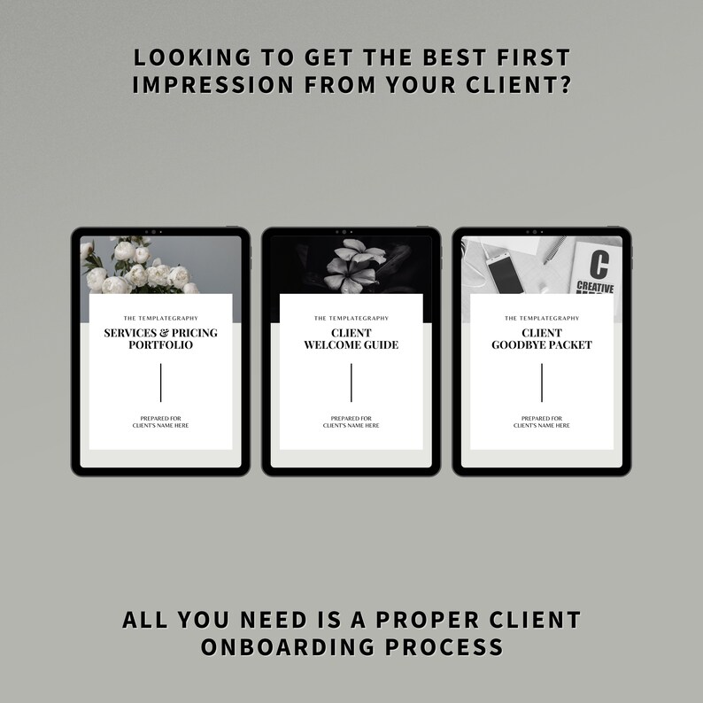 Client Onboarding Template Bundle Canva Template Client - Etsy