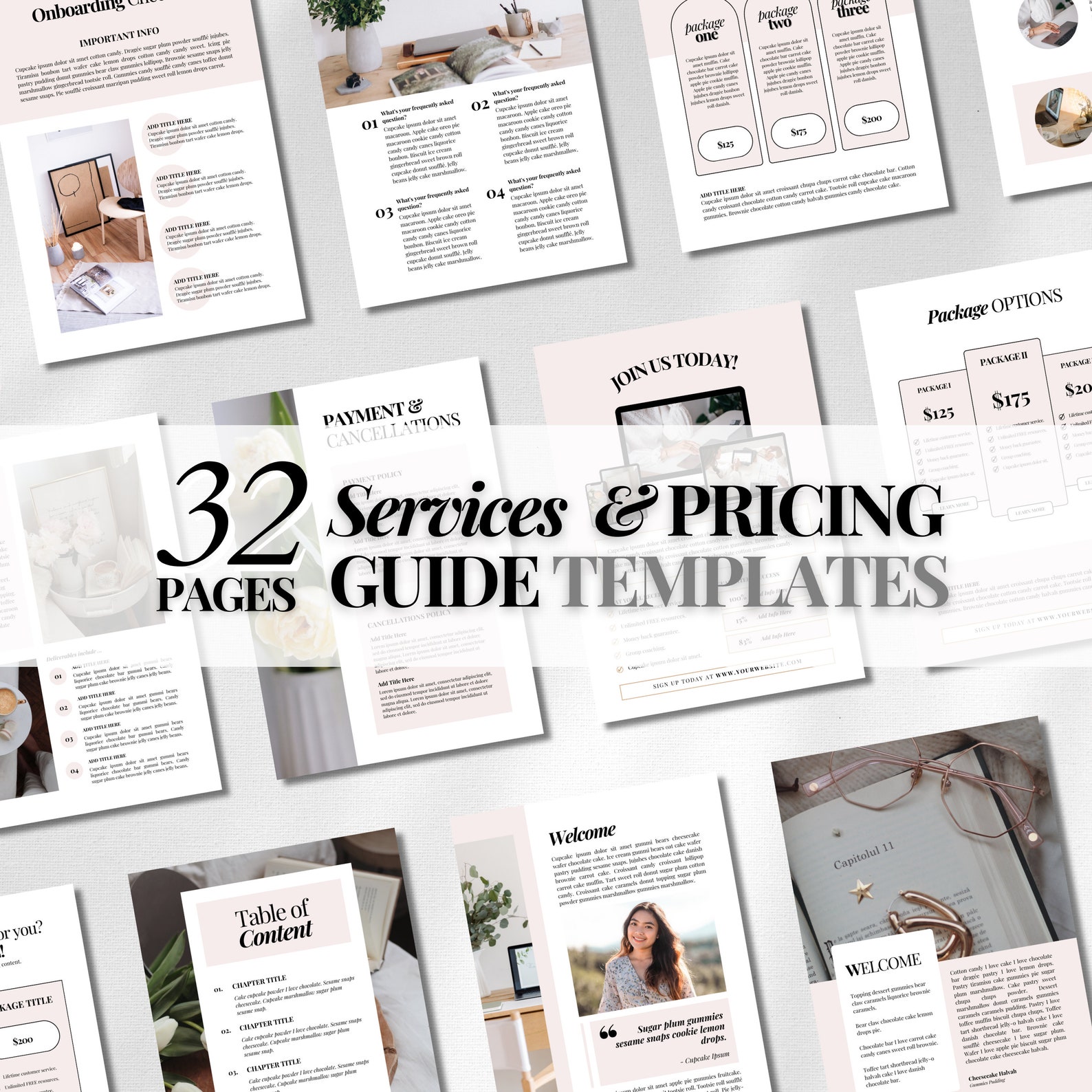 Services & Pricing Guide Template | New Client Welcome Template ...