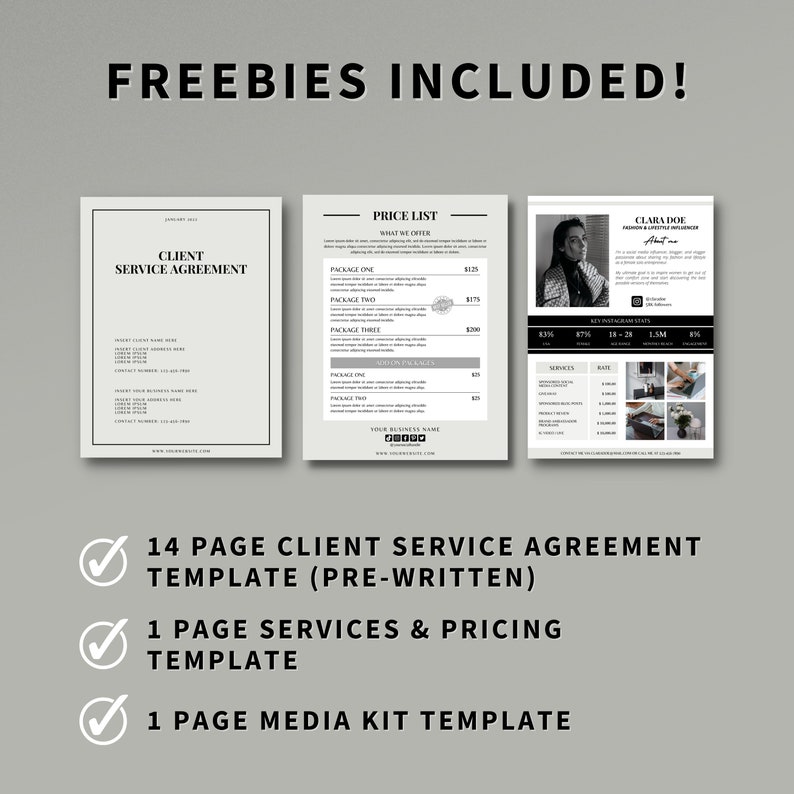 Client Onboarding Template Bundle Canva Template Client - Etsy
