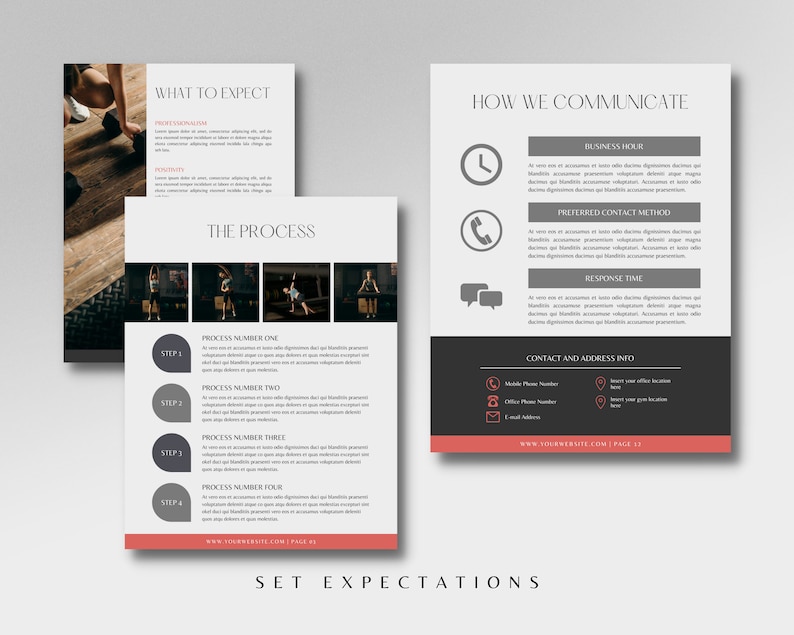 Fitness & Nutrition Client Welcome Pack Template Client - Etsy