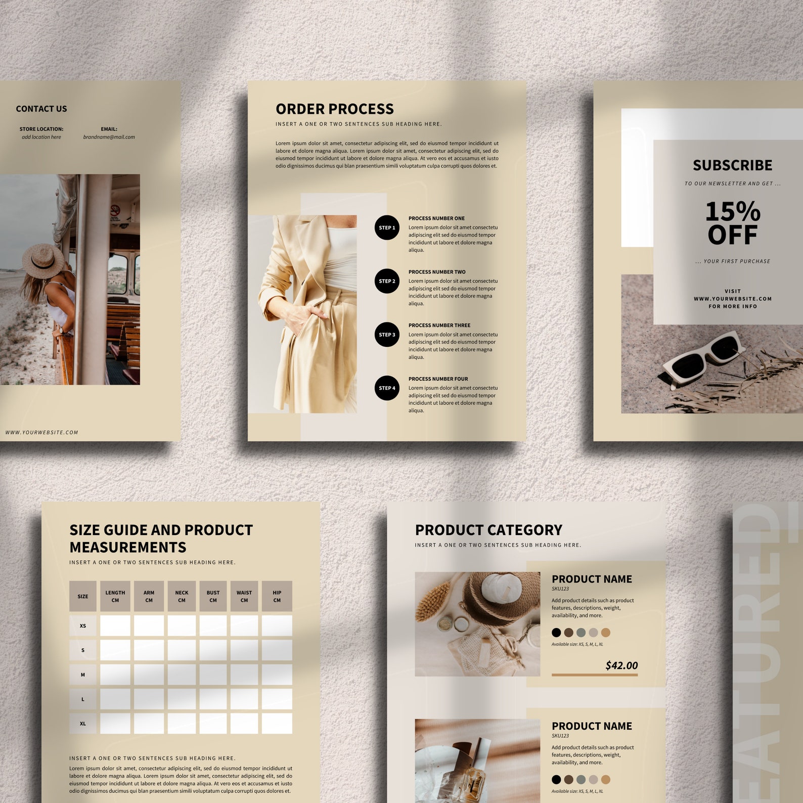 Product Catalog Template Editable Canva Template Wholesale Line Sheet ...