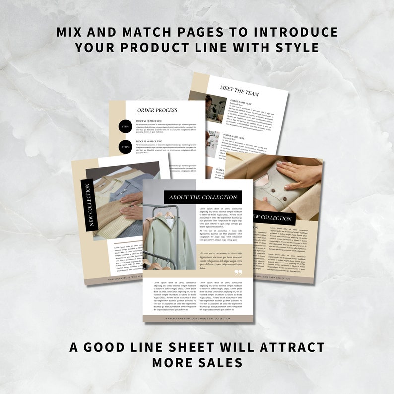 Wholesale Guide Template Line Sheet Template for Wholesale - Etsy