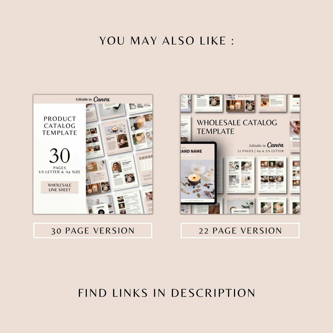 Wholesale Line Sheet Template | Wholesale Product Catalog Template ...