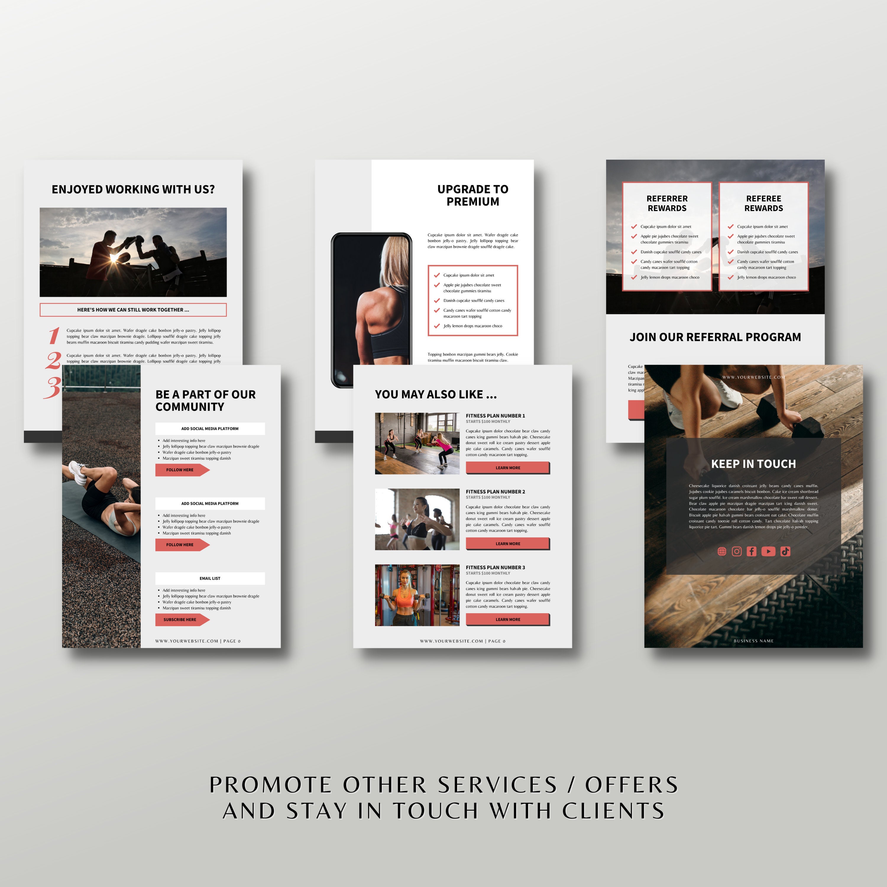 Fitness Client Goodbye Packet Template | Fitness Client Offboarding ...