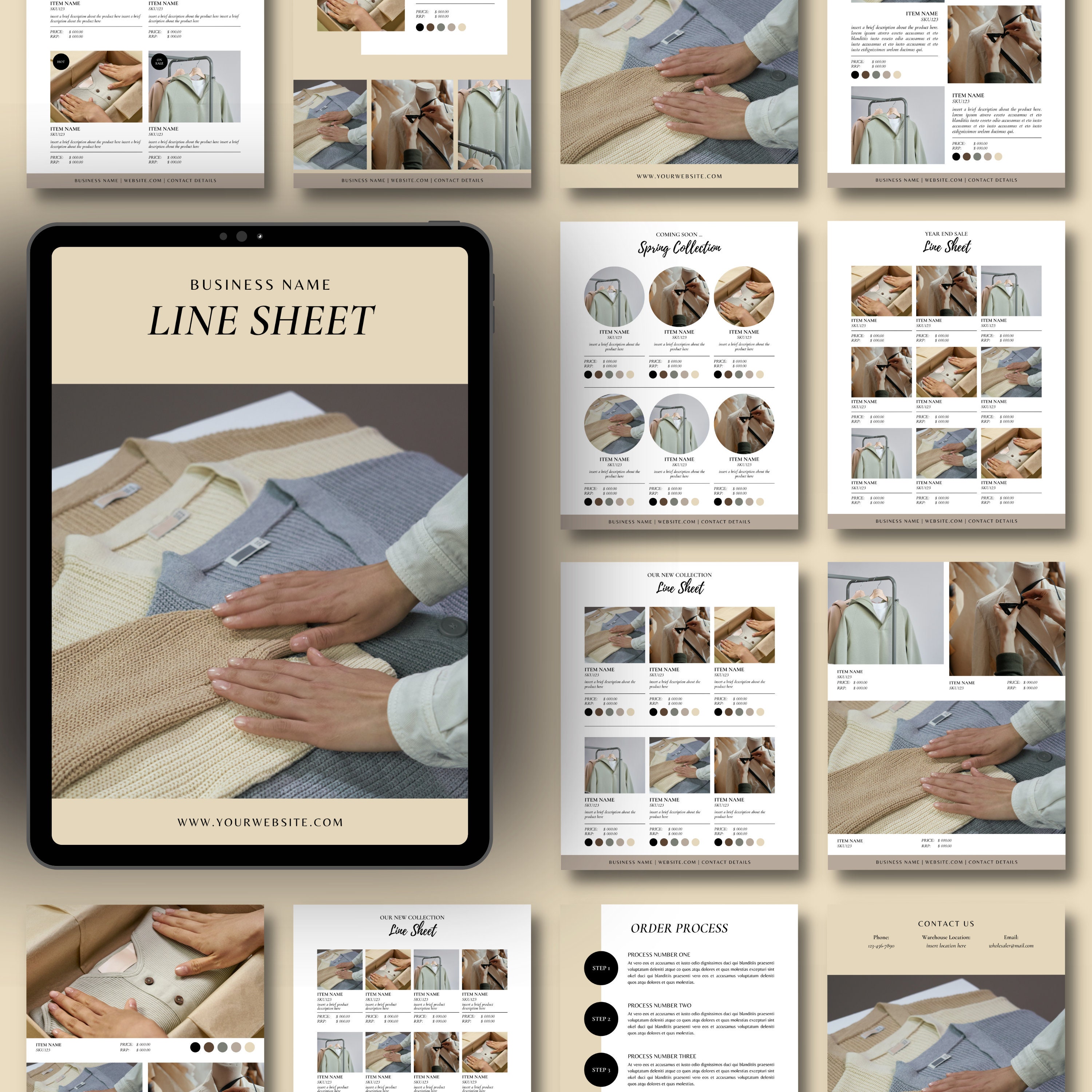 Wholesale Line Sheet Template Product Catalog Line Sheet Pricing Guide ...