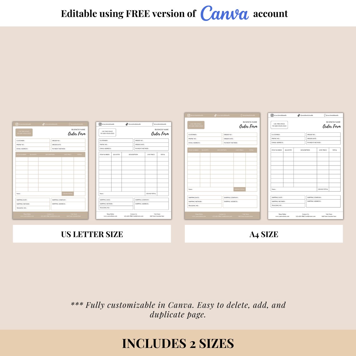 Order Form Template | Order Form Template Printable | Order Form ...
