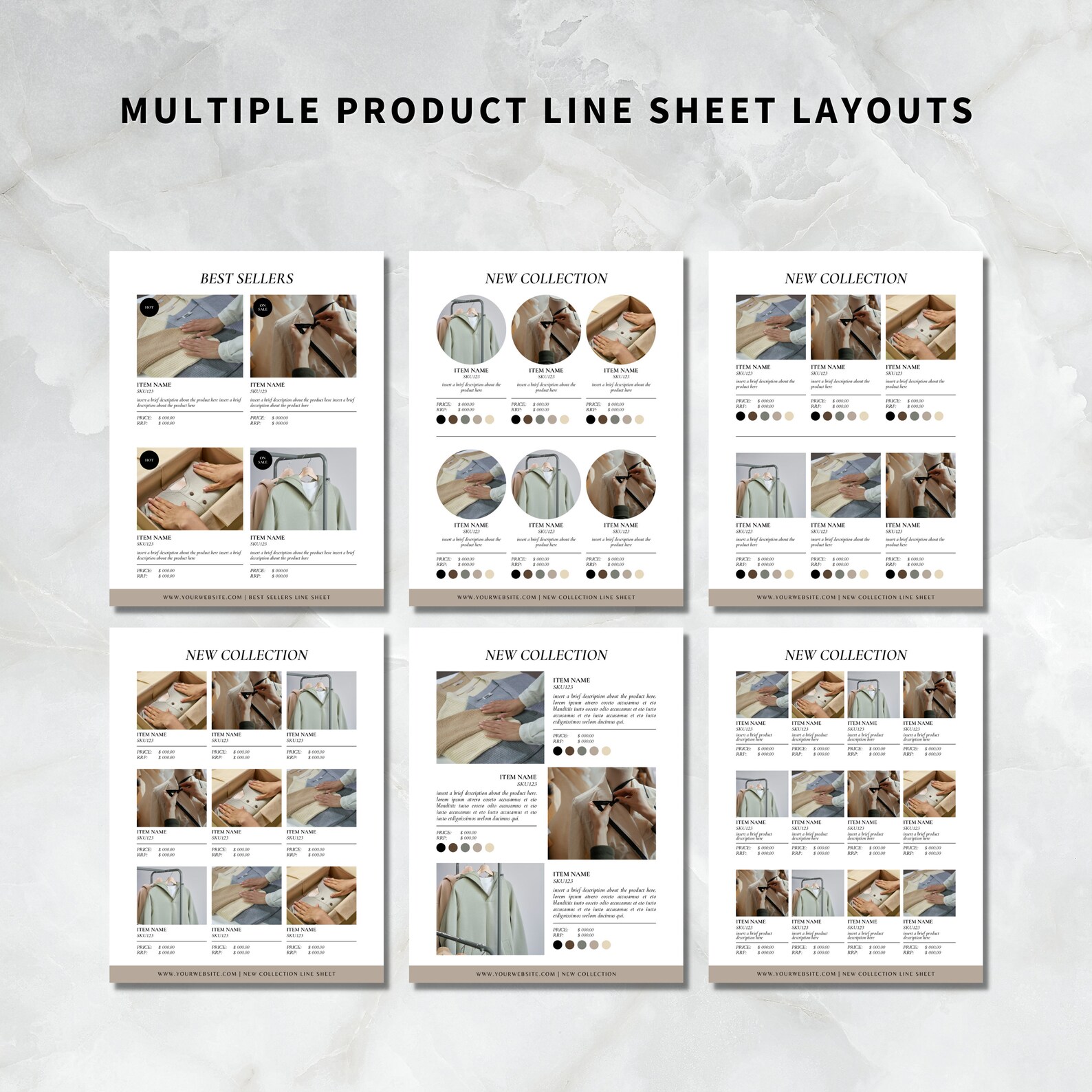 Wholesale Guide Template Line Sheet Template for Wholesale - Etsy