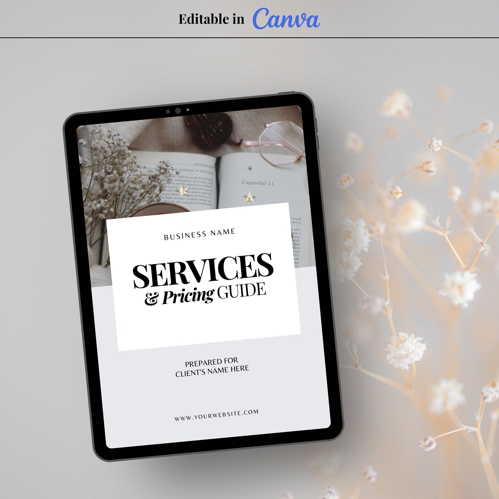 Services Pricing Guide Template | New Client Welcome Template ...