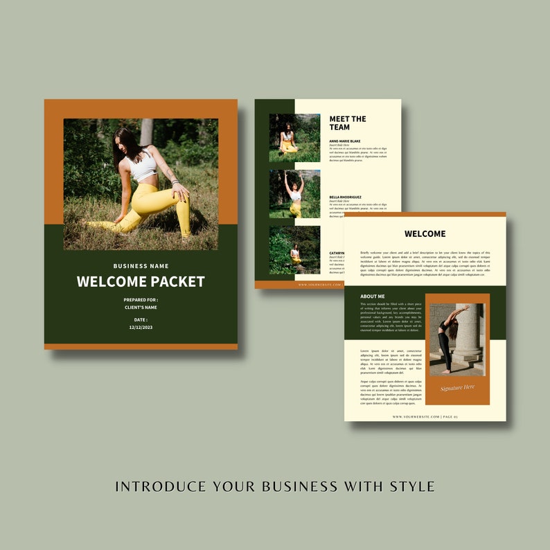 Fitness & Nutrition Client Welcome Pack Template Fitness - Etsy