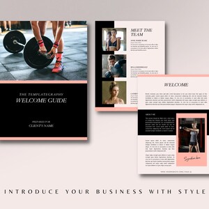 Fitness & Nutrition Client Welcome Pack Template Fitness - Etsy