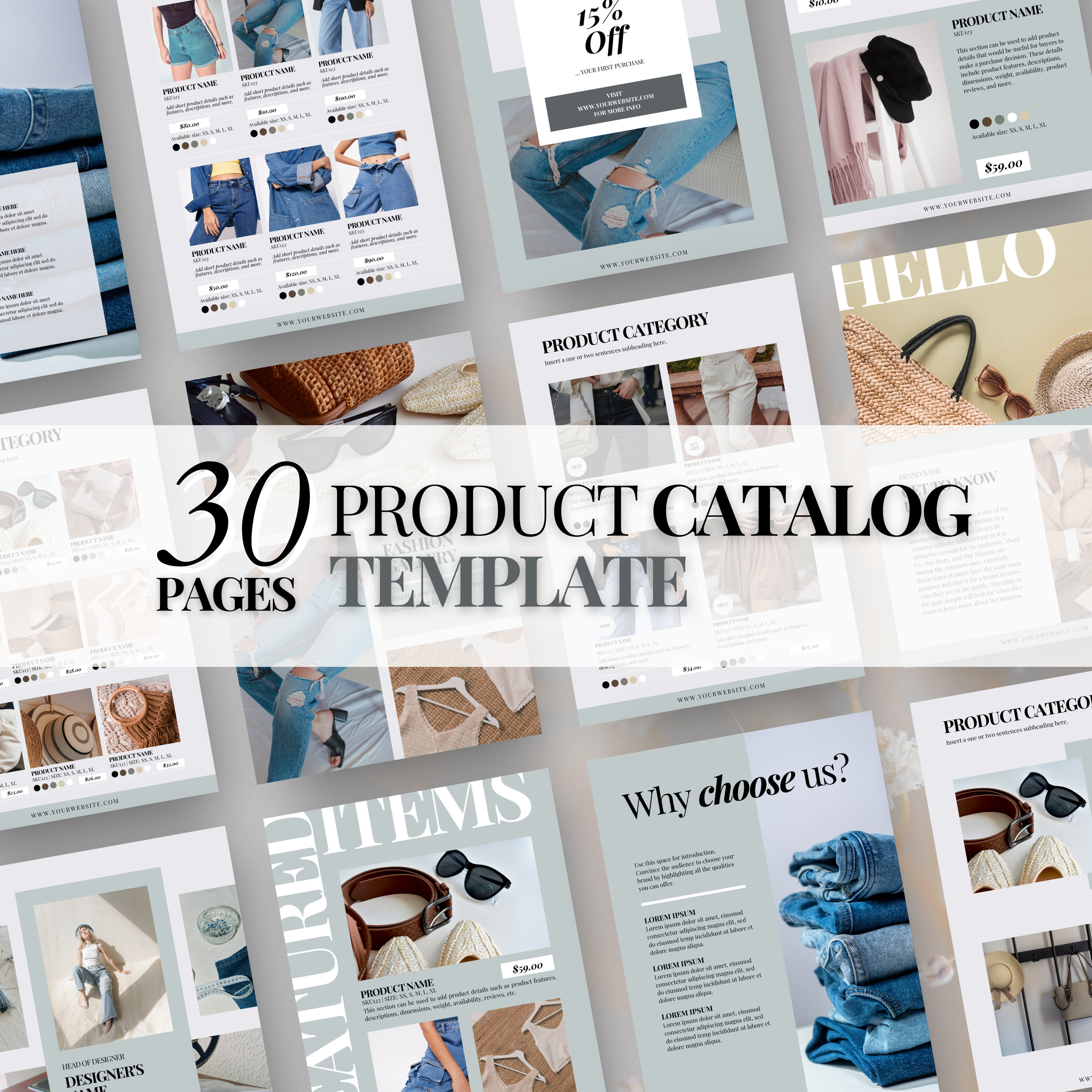 Product Catalog Template | Ebook Catalog Template | Fashion Catalog ...