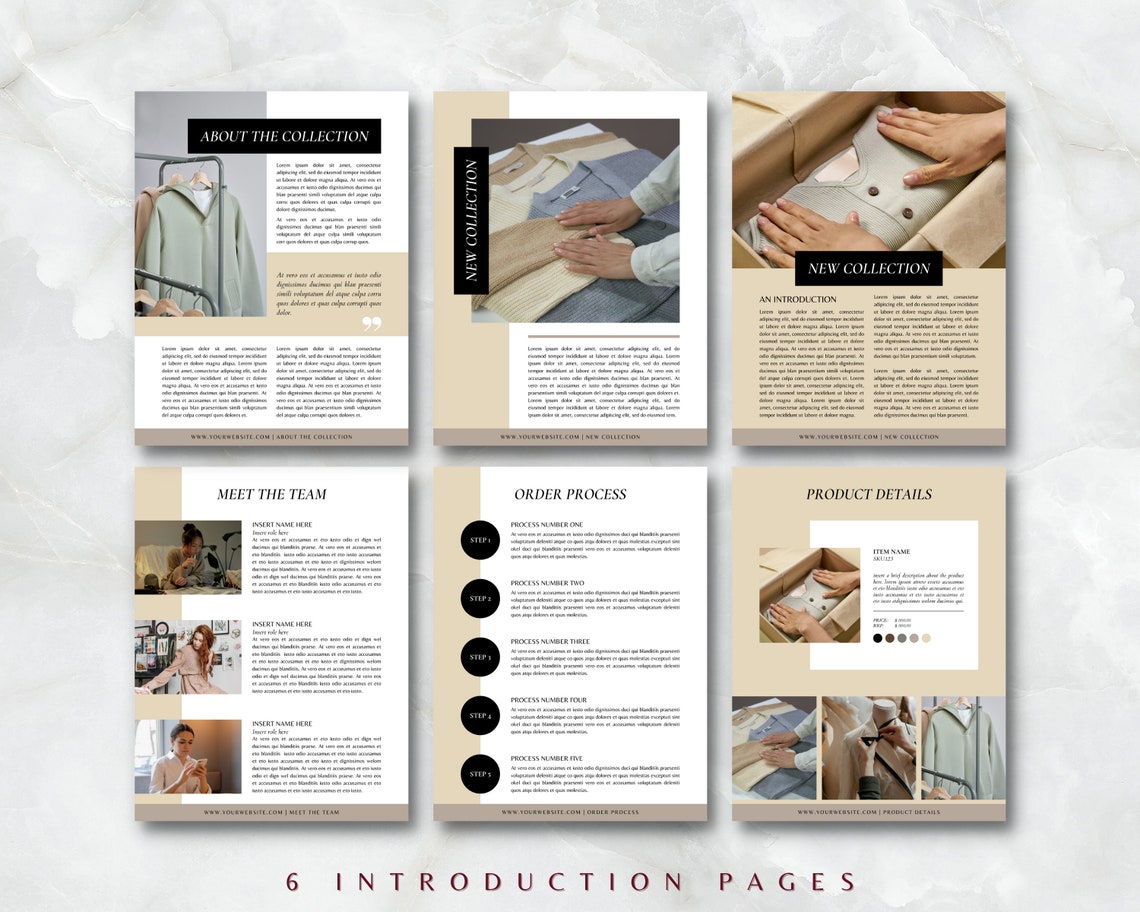 Wholesale Guide Template Line Sheet Canva Template for | Etsy