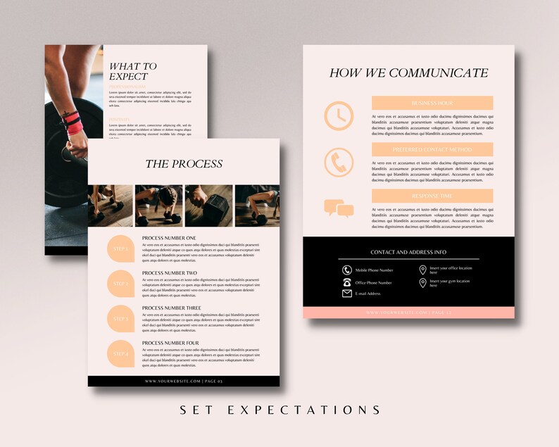 Fitness & Nutrition Client Welcome Pack Template Fitness - Etsy