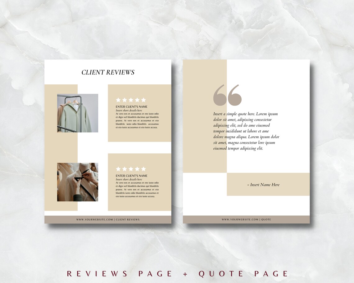 Wholesale Guide Template Line Sheet Canva Template for | Etsy