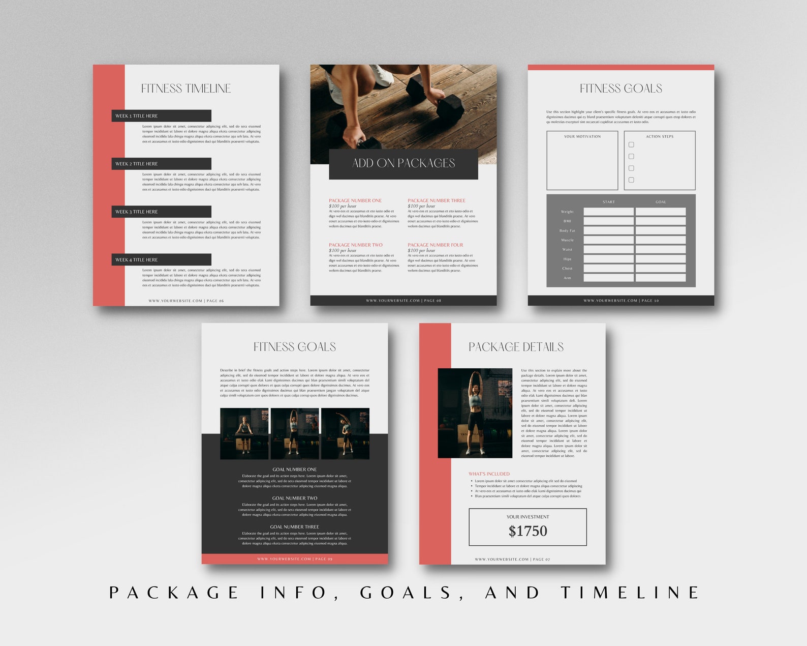 Fitness & Nutrition Client Welcome Pack Template Client - Etsy
