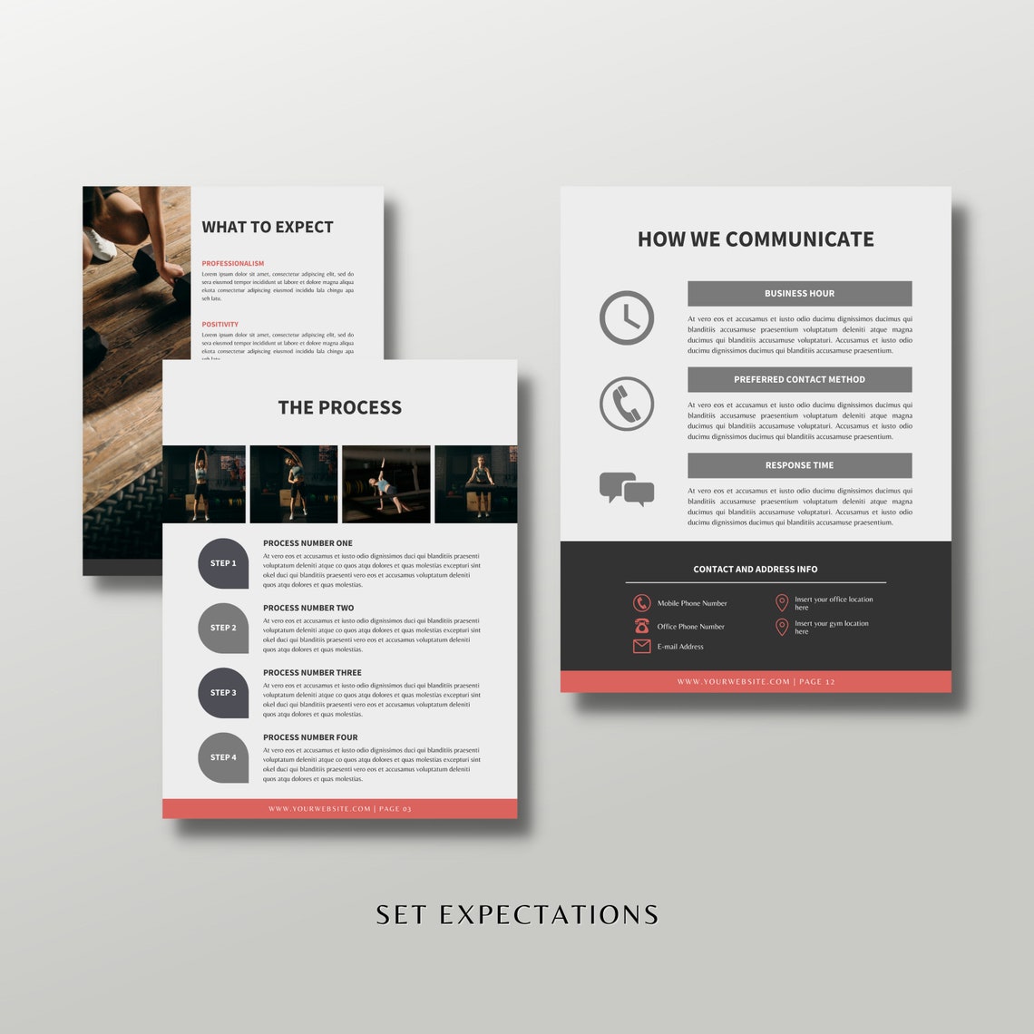 Fitness & Nutrition Client Welcome Pack Template | Client Onboarding ...