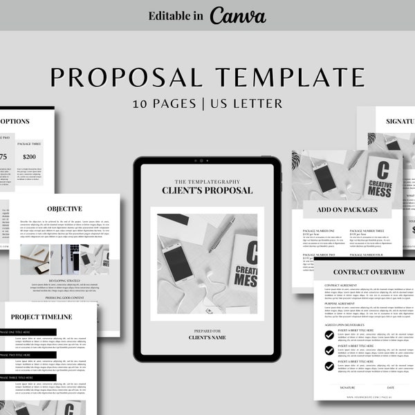 Virtual Assistant Client Proposal Template - Etsy