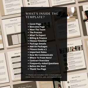Fitness & Nutrition Client Welcome Pack Template Fitness Client ...