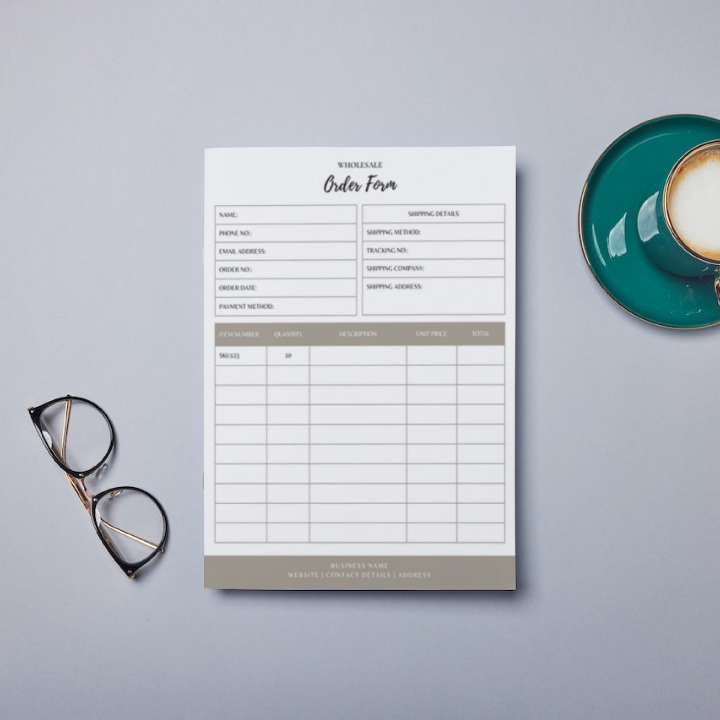 Wholesale Order Form Template | Instant Download | Editable Wholesale ...