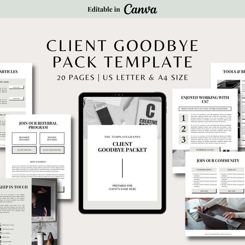 Client Goodbye Packet Template Client Offboarding Packet Virtual ...