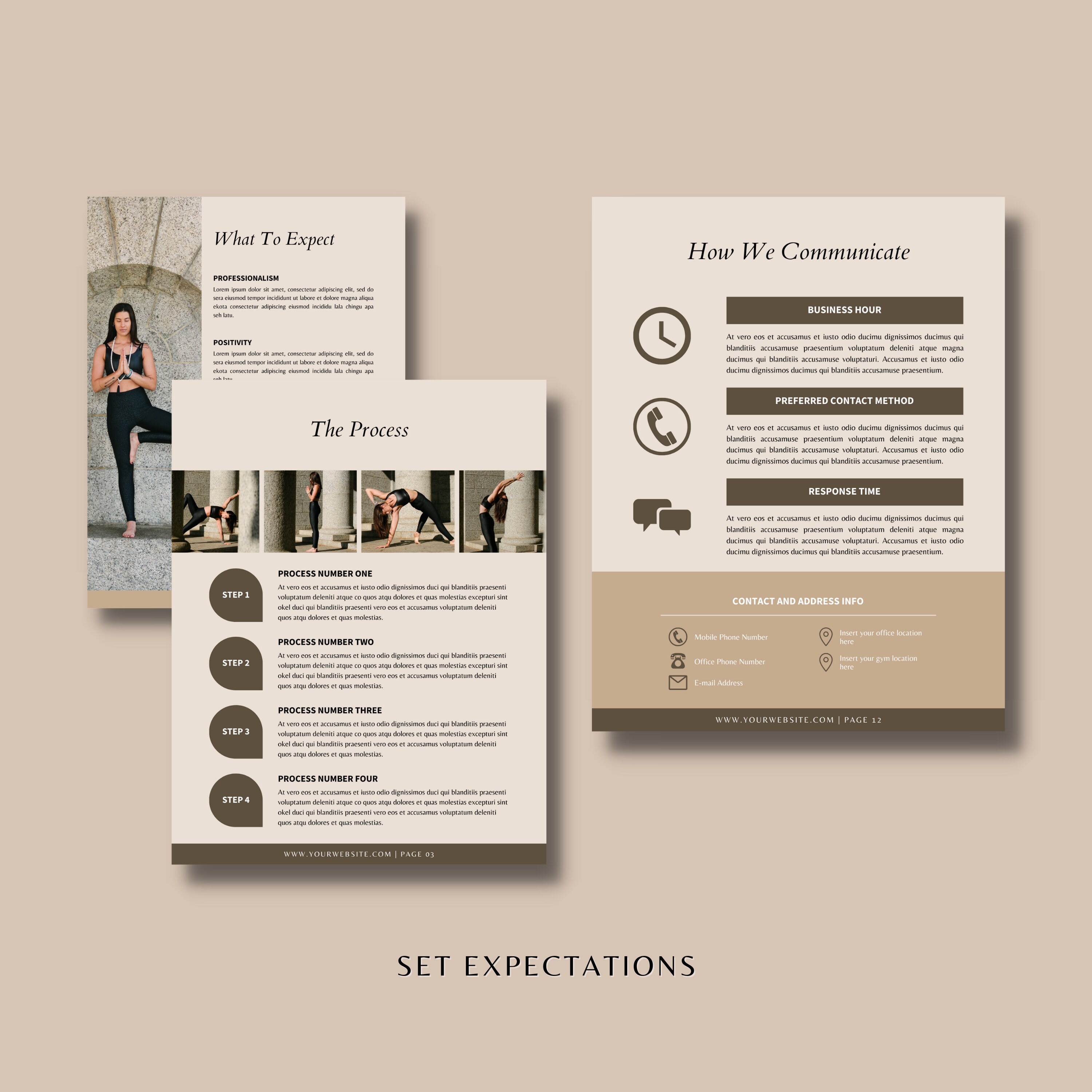 Fitness & Nutrition Client Welcome Pack Template Fitness Client ...