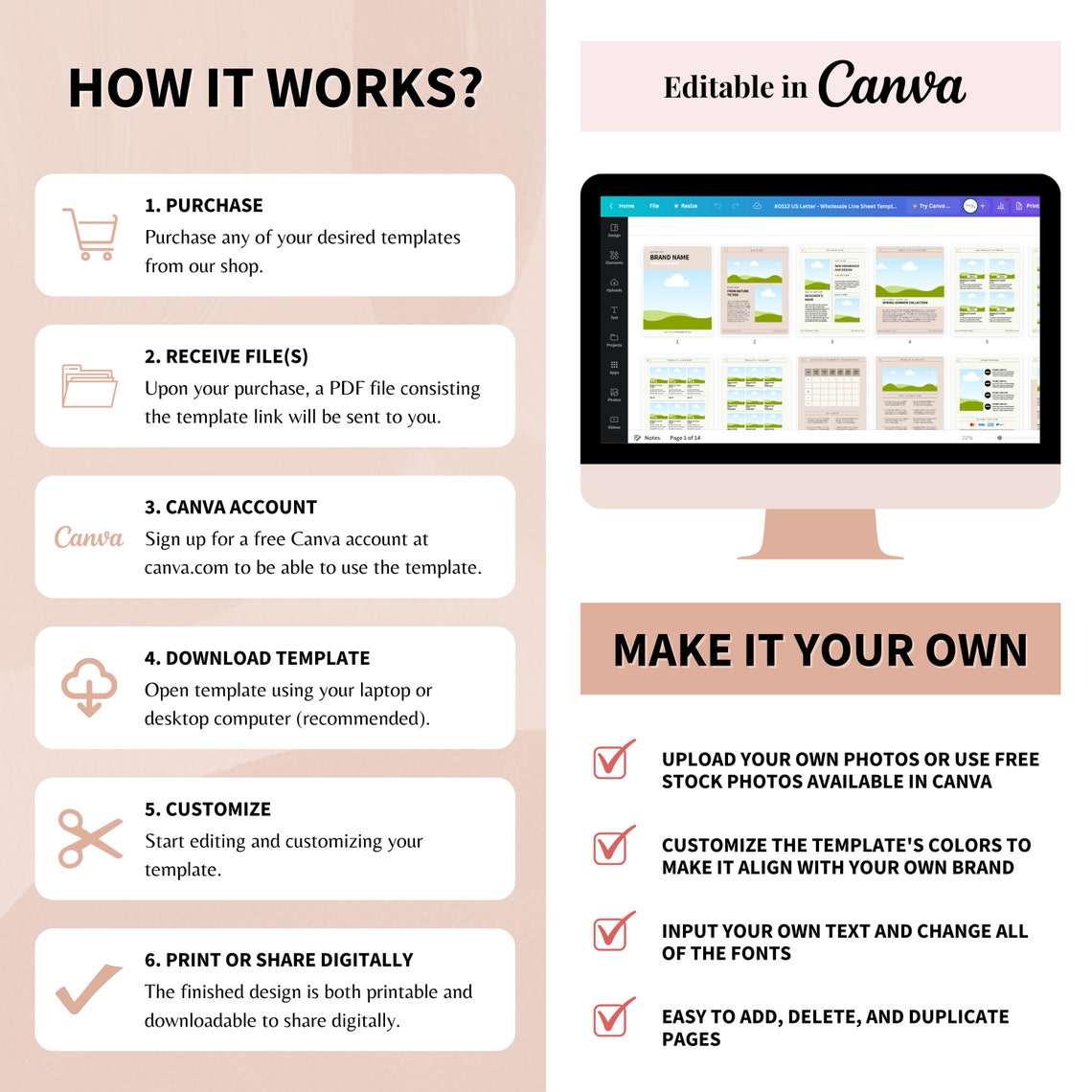 Wholesale Line Sheet Template | Wholesale Product Catalog Template ...