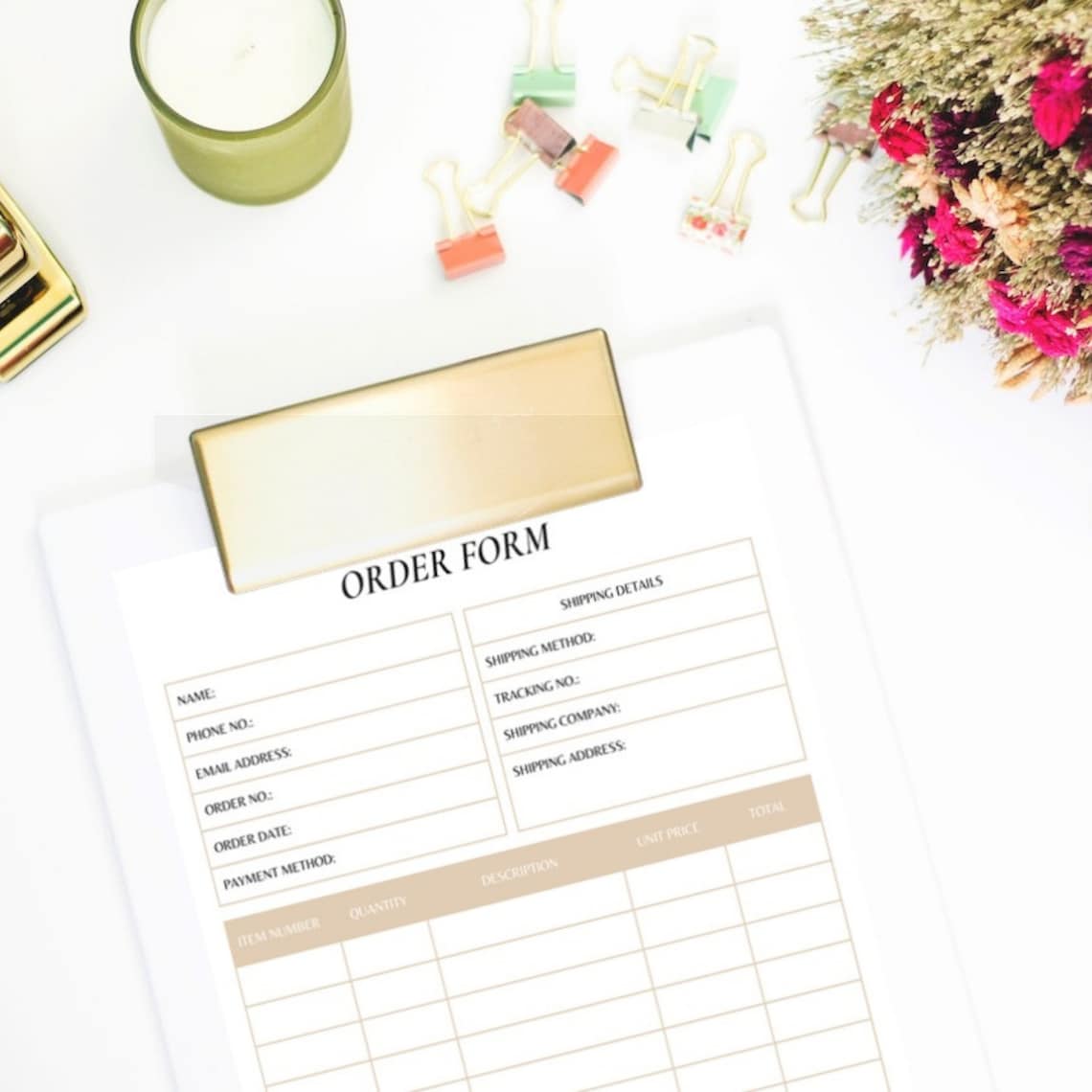Wholesale Order Form Template | Instant Download | Editable Wholesale ...
