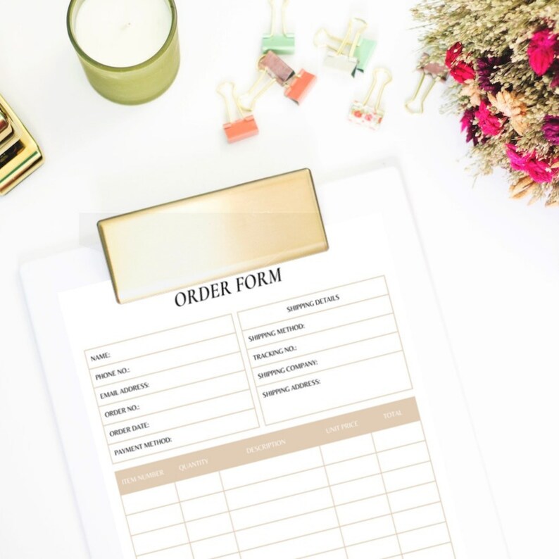 Wholesale Order Form Template | Instant Download | Editable Wholesale ...