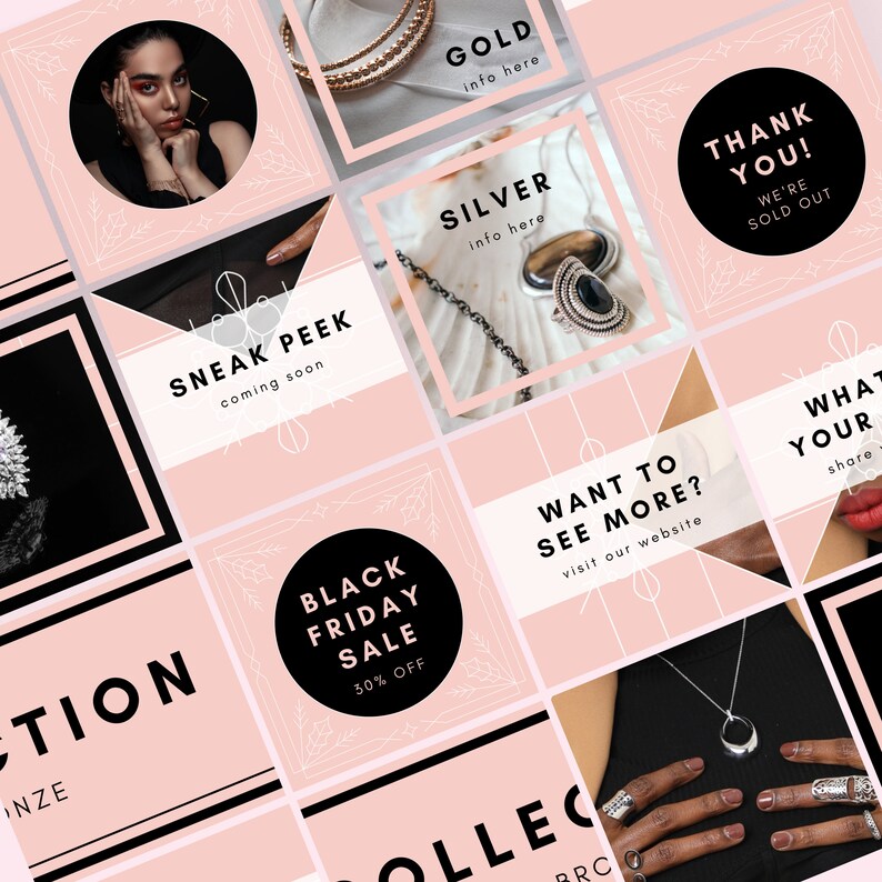 Instagram Puzzle Feed Template | IG Puzzle Template | Instagram Puzzle ...