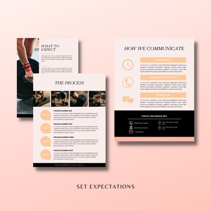 Fitness & Nutrition Client Welcome Pack Template | Fitness Client ...