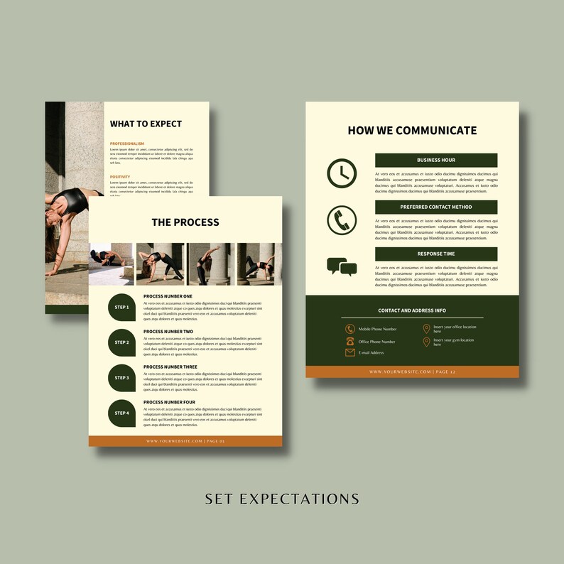 Fitness & Nutrition Client Welcome Pack Template Fitness - Etsy