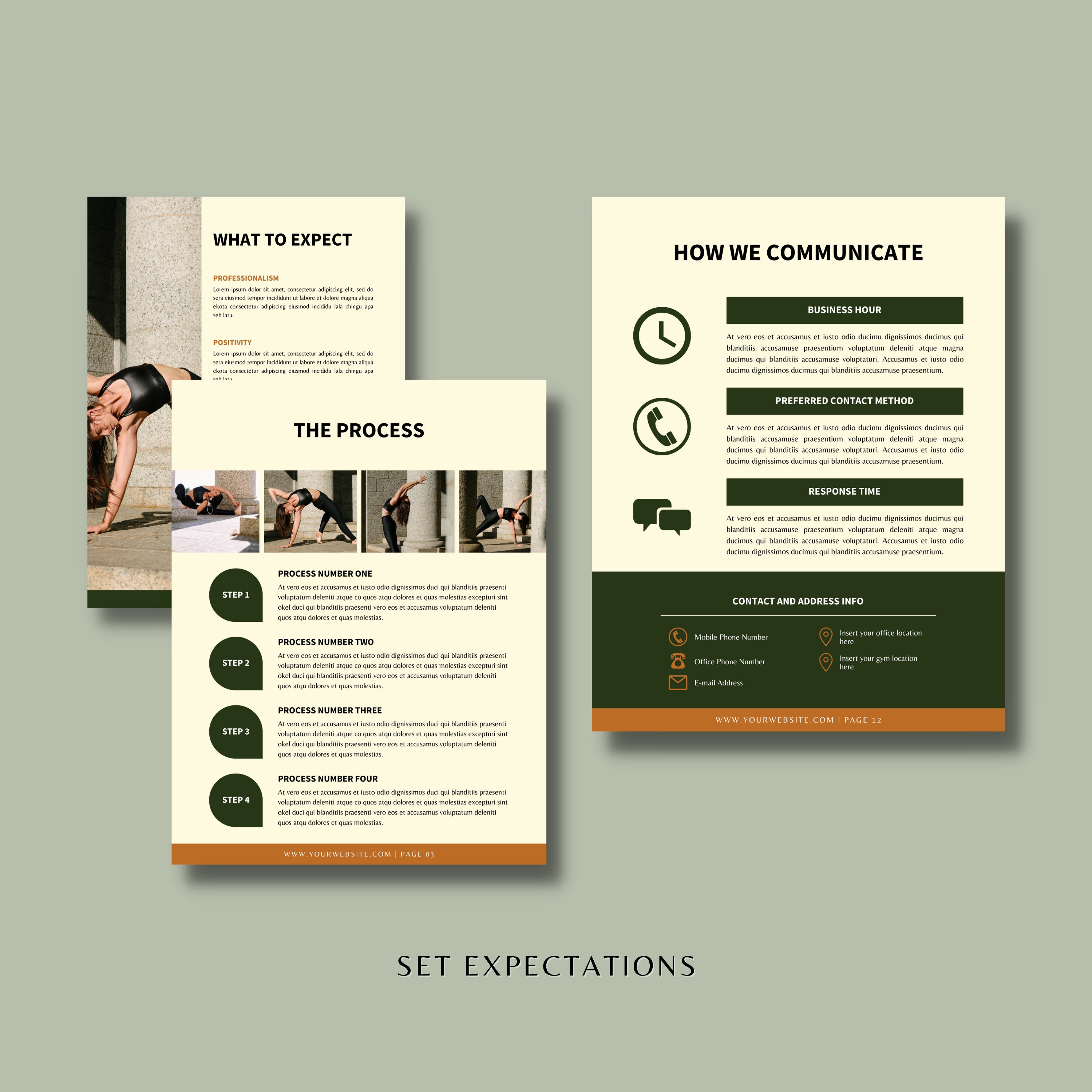 Fitness & Nutrition Client Welcome Pack Template Fitness - Etsy