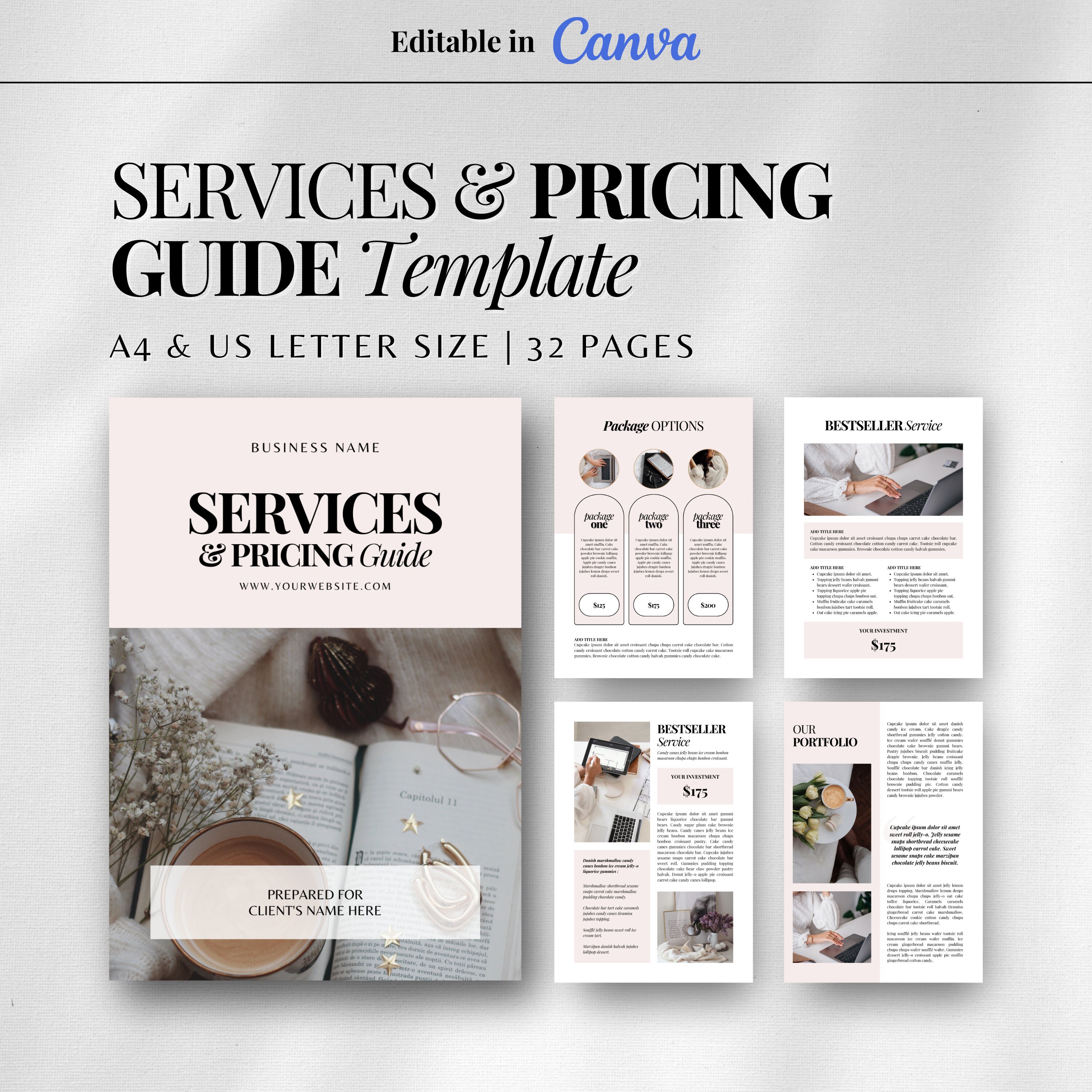 Services & Pricing Guide Template | New Client Welcome Template ...