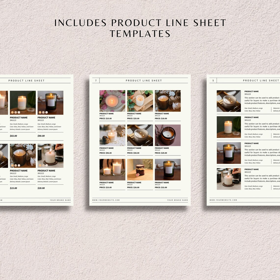 Wholesale Line Sheet Template Wholesale Product Catalog - Etsy