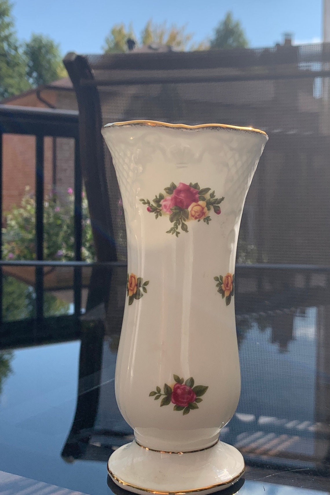 ROYAL ALBERT VASE Old Country Roses Vase 5 1/2 Inches - Etsy