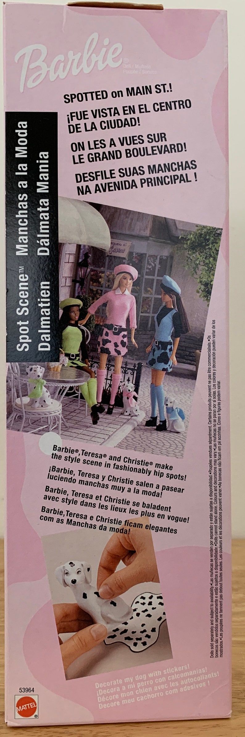 BARBIE, Spot Scene Dalmatian Barbie, New in Box, Never Removed From Box ...